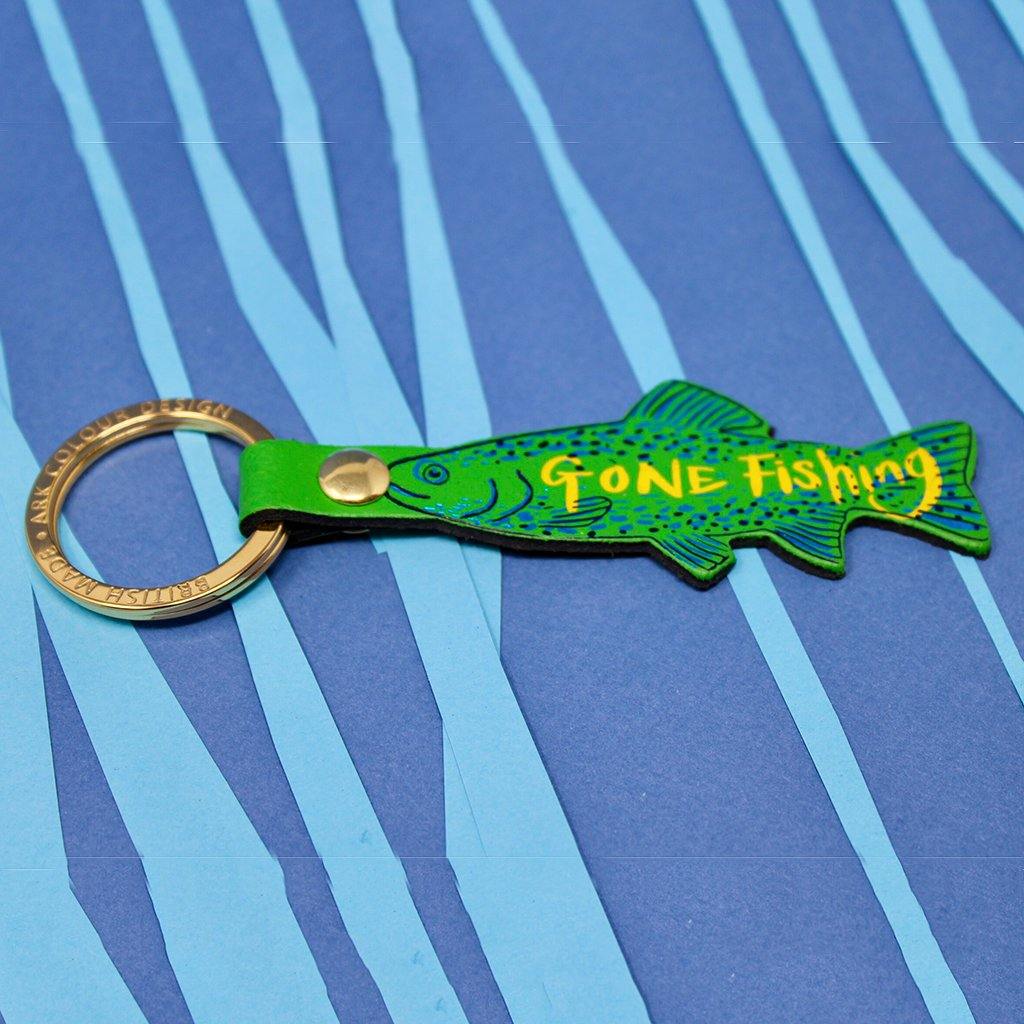 Gone Fishing Key Fob Green – Insideout